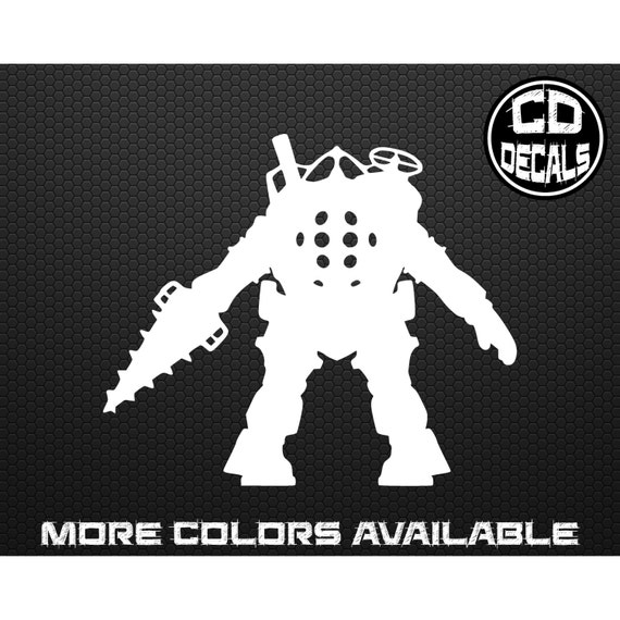 Bioshock Big Daddy Vinyl Decal Car Laptop Sticker By Cddecals