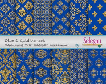 Royal blue paper | Etsy