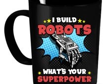Unique robot mug related items | Etsy