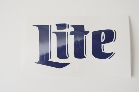 Miller Lite Decal/ Miller Lite/ Vehicle by SimplyAmourFashion