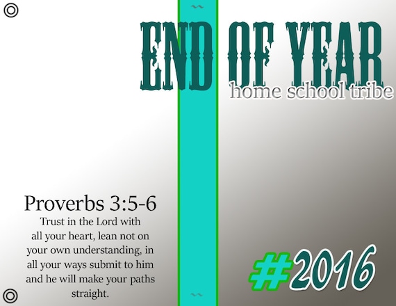 Items similar to Home School Year Book 2016 Printable on Etsy