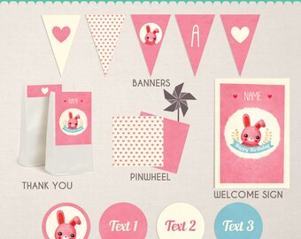 Bunny birthday party | Etsy