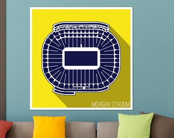 Michigan stadium | Etsy
