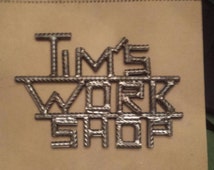 Personalized rebar sign