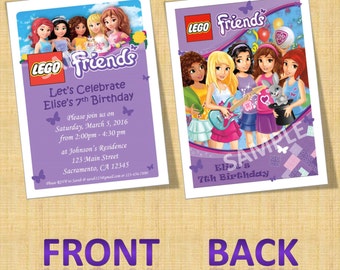 Lego friends invitation | Etsy IT