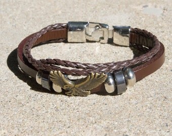 Mens eagle bracelet | Etsy