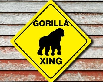 Gorilla sign | Etsy