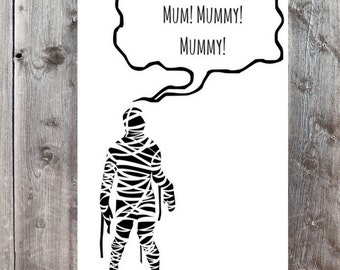 Halloween Mummy Card with Matching Embellished Envelope