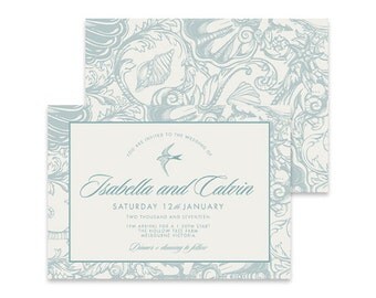 Unique shell invitations related items | Etsy