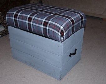 Items similar to Shabby upcycled skirted French footstool on Etsy