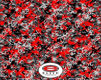 Red digital camo | Etsy