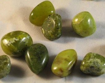 Olive green stone | Etsy