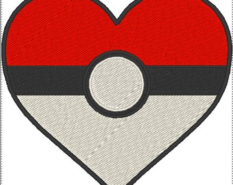 Pokeball heart | Etsy