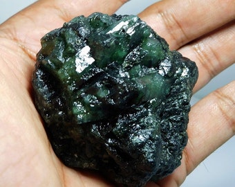 Raw emerald stone | Etsy