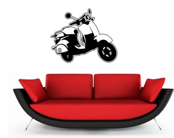 Scooter vinyl decal | Etsy