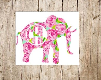 Elephant car decal | Etsy