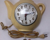 Unique teapot wall clock related items | Etsy