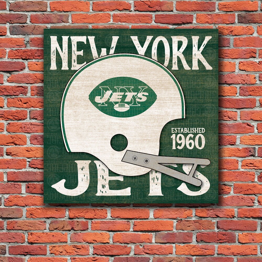 New York Jets Helmet Wood Sign Perfect Father's Day