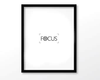 Focus sign | Etsy