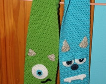Unique crochet monster inc related items | Etsy