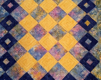 Batik quilt | Etsy