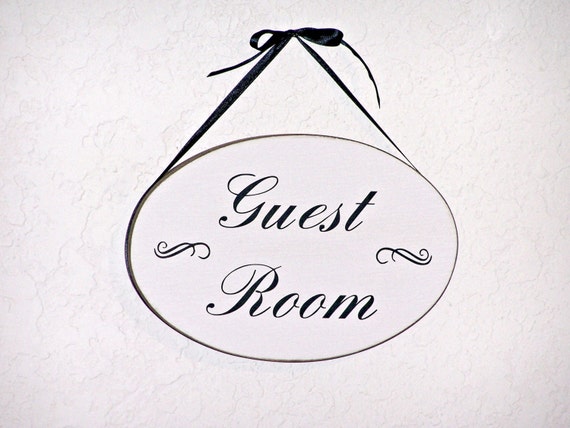 Oval Wall Plaque Guest Room Hanging Sign Home Decor by Sawdusted