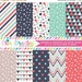 Triangle Digital Paper Pack Digital Scrapbooking Paper Set
