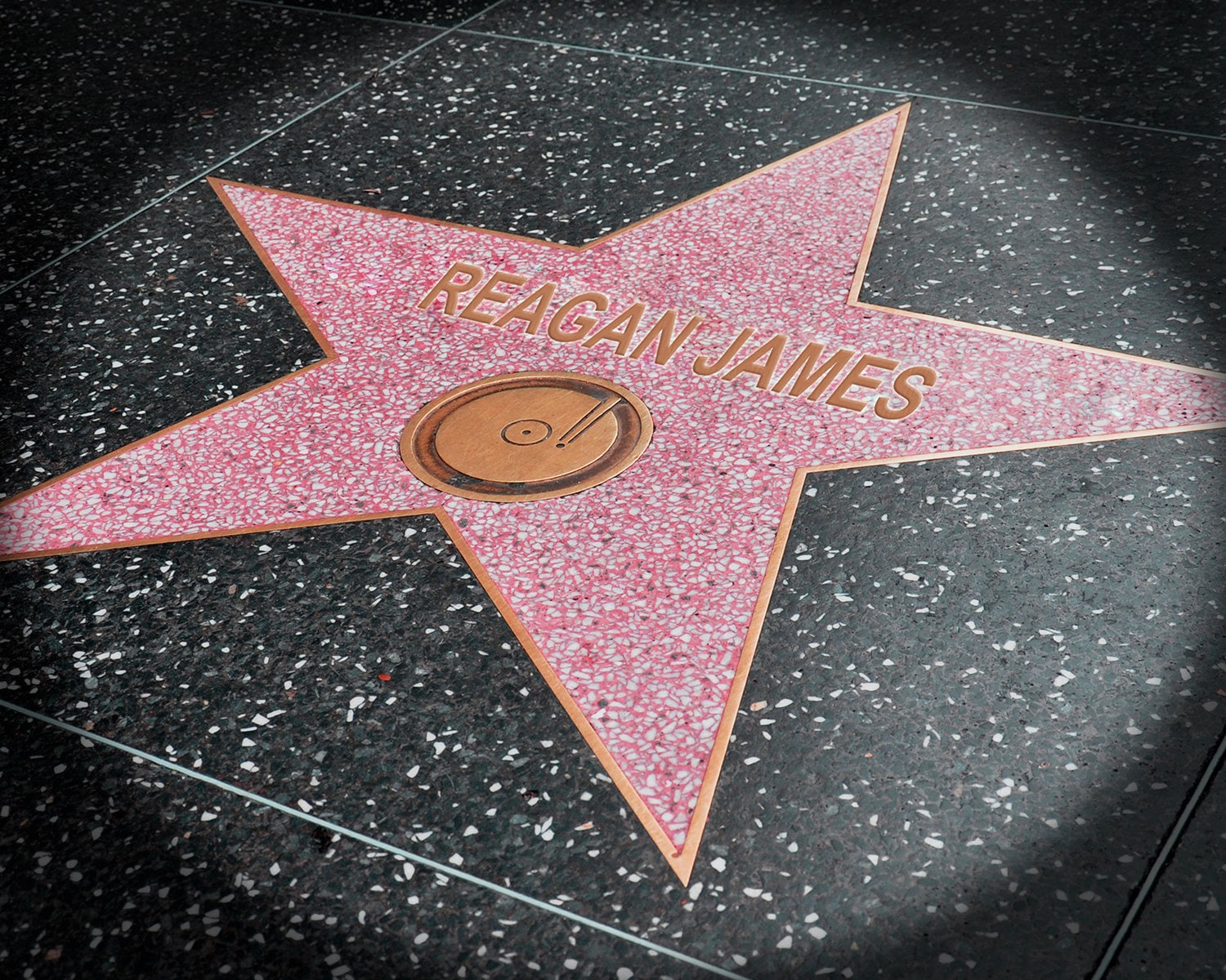 Hollywood Star Personalized Print Unique Gift for Musician or