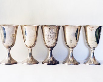 Silver goblets | Etsy