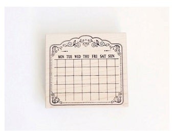 Calendar stamp | Etsy
