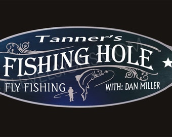 Fishing hole sign | Etsy