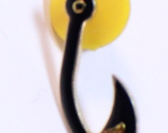 Fish hook hat pin | Etsy