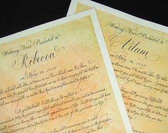 Vows letter paper | Etsy