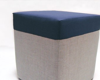 Unique navy blue pouf related items | Etsy