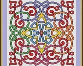 Items similar to Antique Rug Celtic Square Design Large Rug Adaptation ...