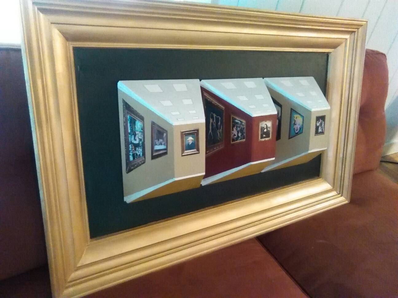 Night at the museum Reverse Perspective Art by SeashoreCrafter