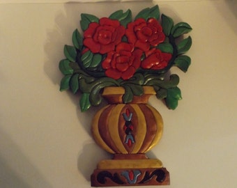 Intarsia rose | Etsy