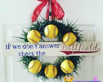 Homemade Homeplate Baseball Plaque / Sign Saying If We