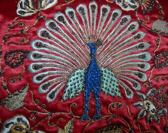Peacock embroidery | Etsy