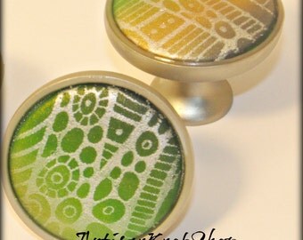 Polymer clay knobs | Etsy