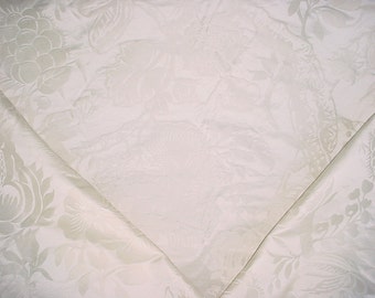 White damask fabric | Etsy