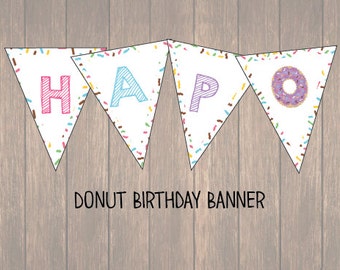 Donut banner | Etsy