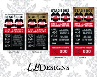Stag and doe tickets | Etsy