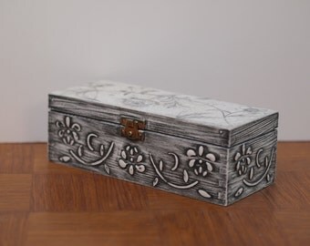 Distressed box | Etsy