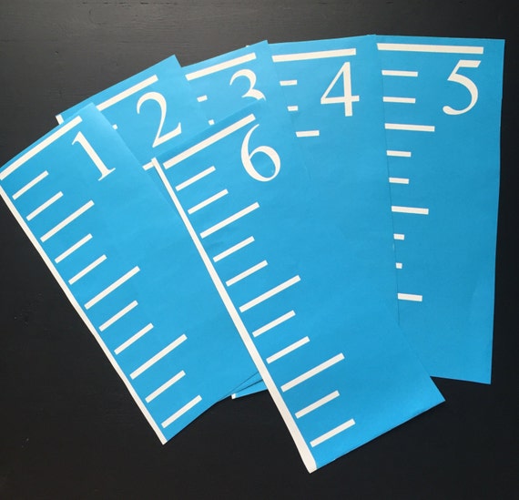 Growth Chart Ruler Stencils for DIY by ShesCraftyLLC on Etsy