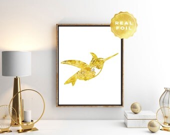 Unique gold foil print related items | Etsy