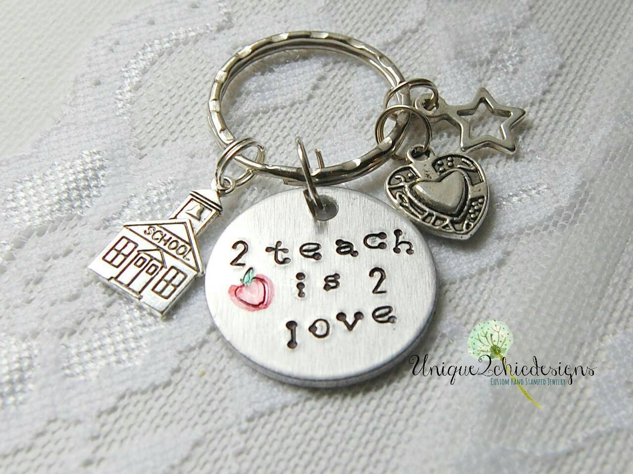 Teacher Key Chain Teacher Keychain Custom Gift for Teacher