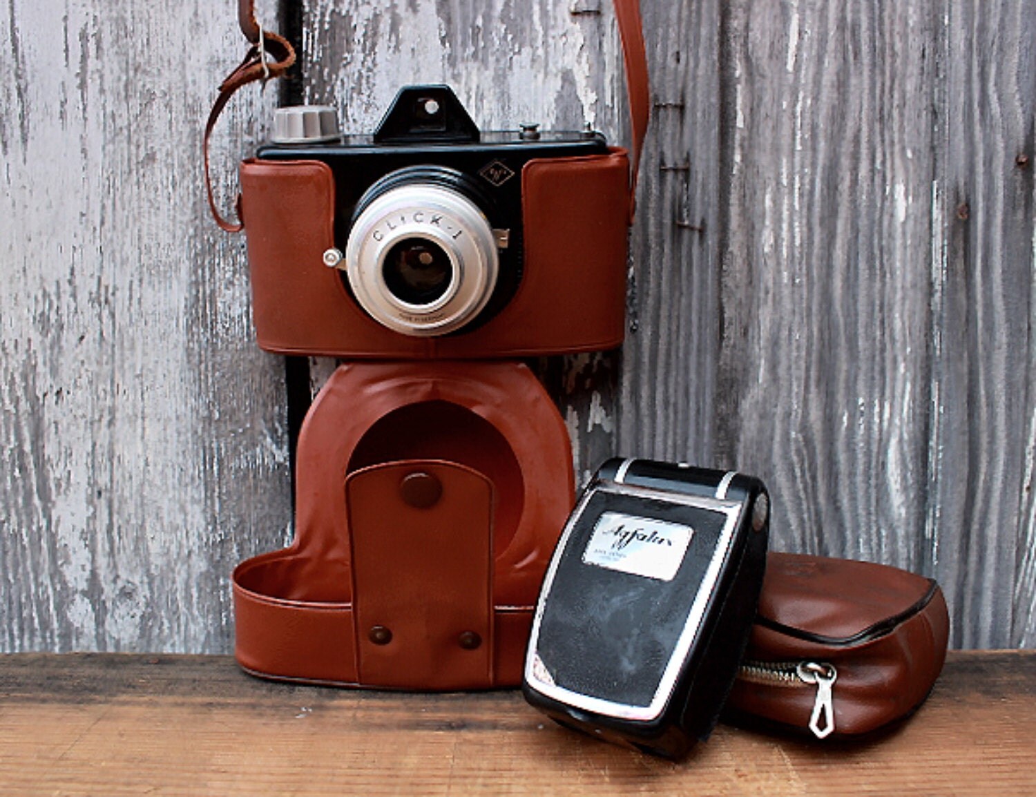 vintage camera Agfa with accessorys flashlight German camera ...