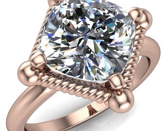 Rope engagement ring | Etsy