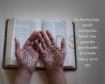 Isaiah 49 16 | Etsy